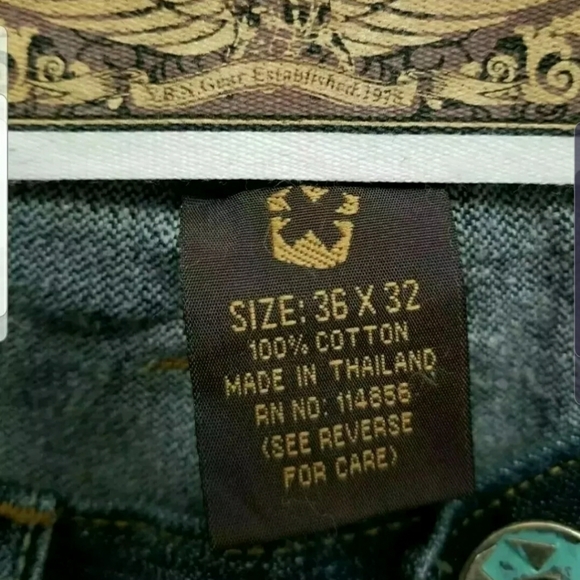 Nbn Gear | Jeans | Nbn Gear Jeans Denim Distressed Mens 36 X 32 Dark ...